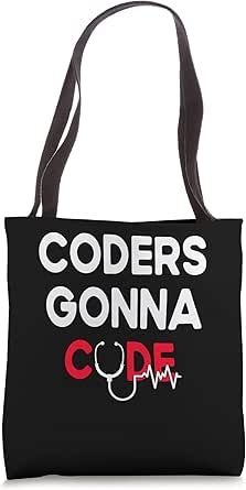 Amazon.com: Medical Coder - Clinical Coding Officer Coding Assistant Tote Bag : Clothing, Shoes ...