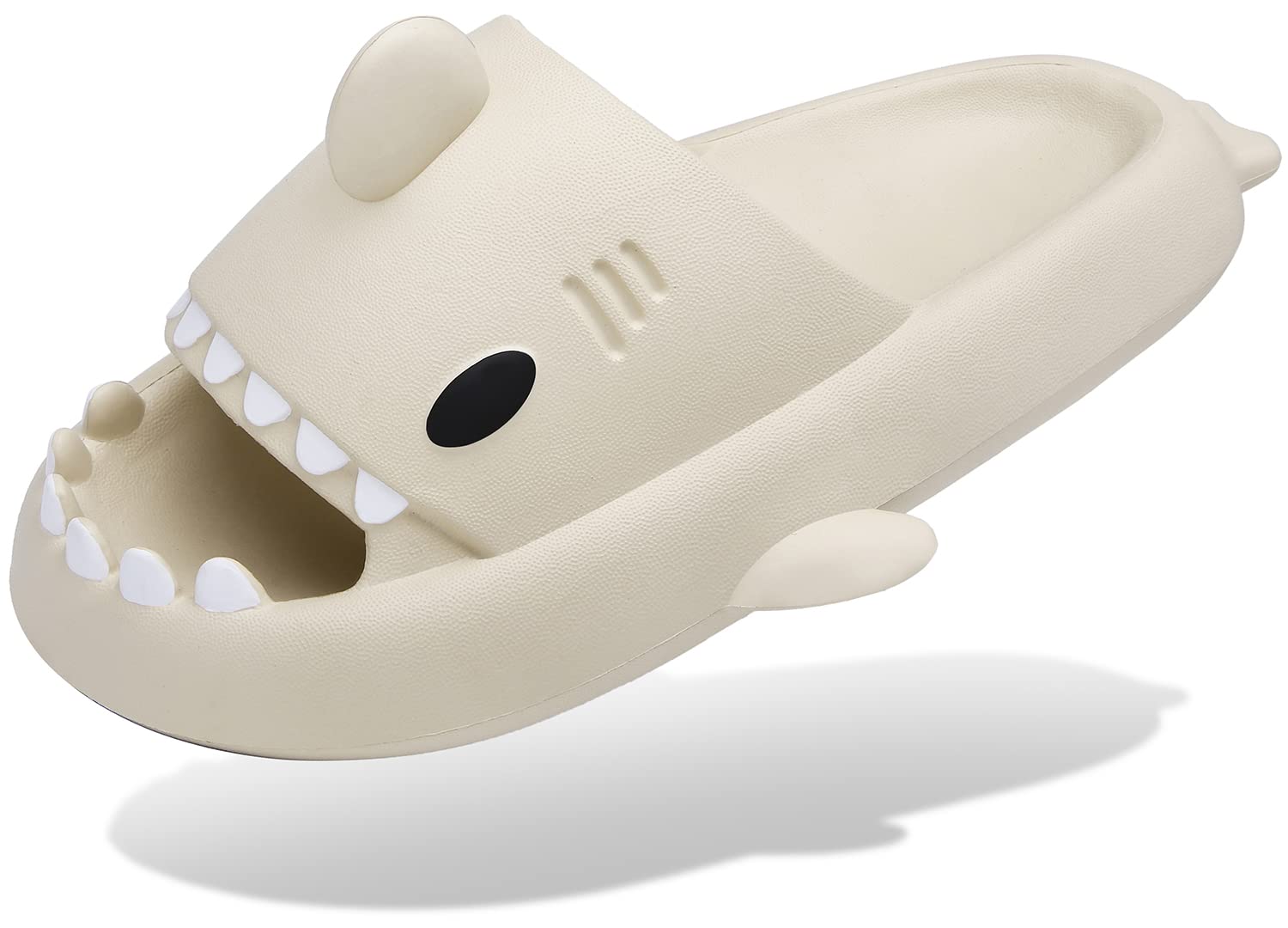 Men's and Women's Shark Slides Cloud Slippers Summer Novelty Open Toe ...