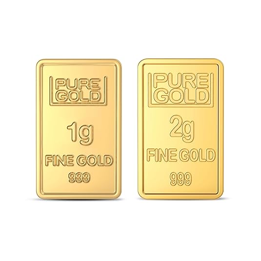 Joyalukkas 24K (999) Purity Assayer certified 3 Grams Gold Bar Combo ...