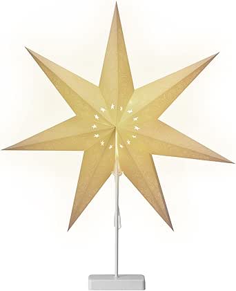 CASARIA® LED Christmas Light Up Star Decoration | Xmas Festive Light ...