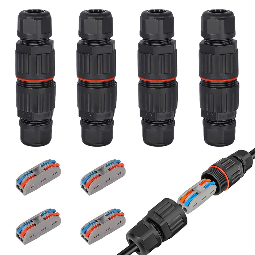 Snapklik.com : 4Pcs 2-pin Wire Connectors Low Voltage Wire Connector ...
