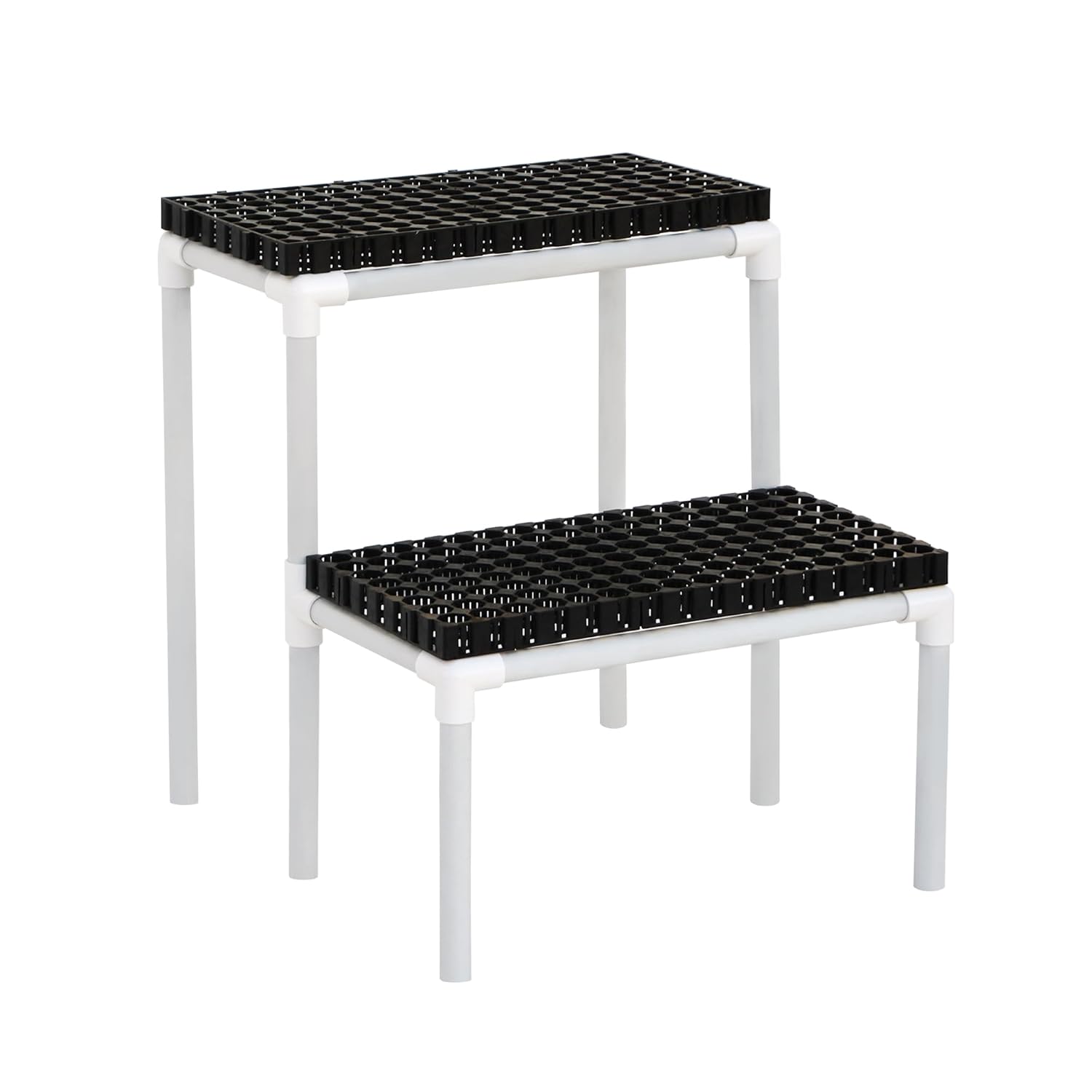 VEYYON Premium UPVC Pipe Plant Stand - 2 Stage, Suitable for HDPE Grow ...