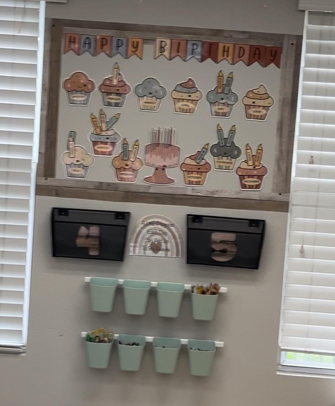 Carson Dellosa Classroom Decor Cupcake Cutouts Birthday Bulletin Board ...