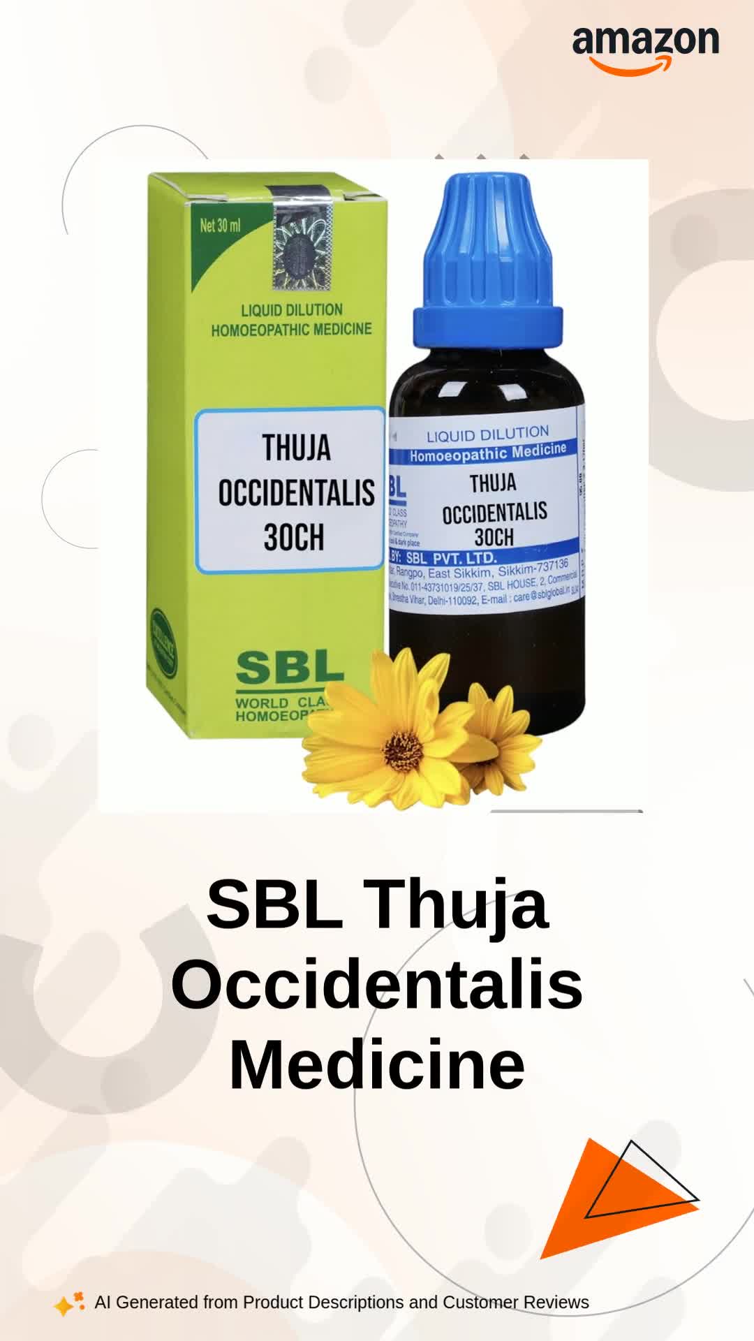 Watch SBL Thuja Occidentalis Medicine on Amazon Live