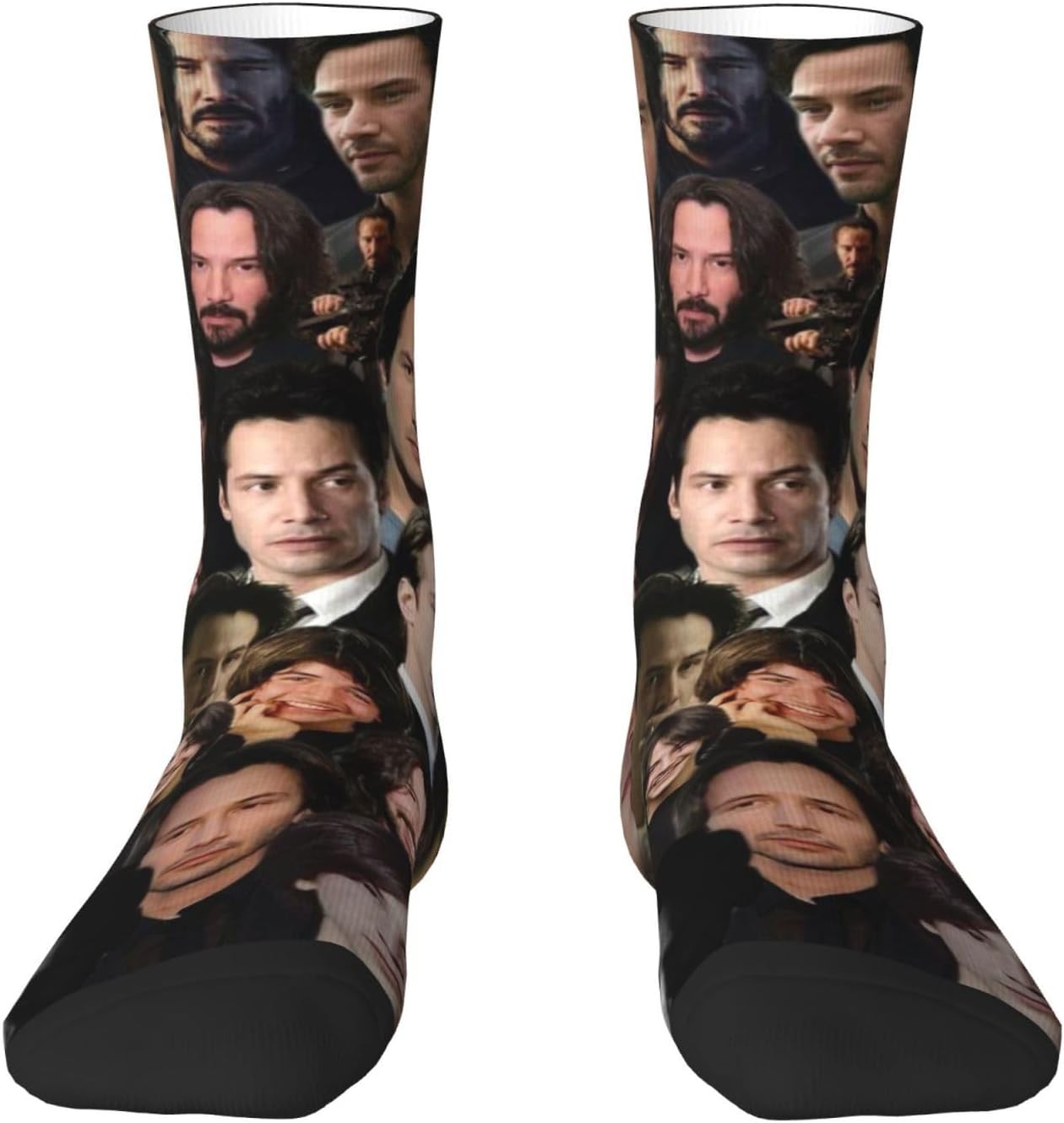 Amazon.com: QUIROEIU Keanu Actor Reeves Socks For Women Men Crew Socks ...