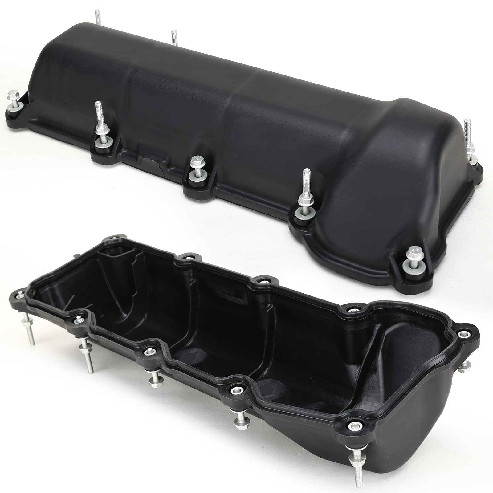 MITZONE Left & Right Engine Valve Covers with Gasket Bolts Compatible ...
