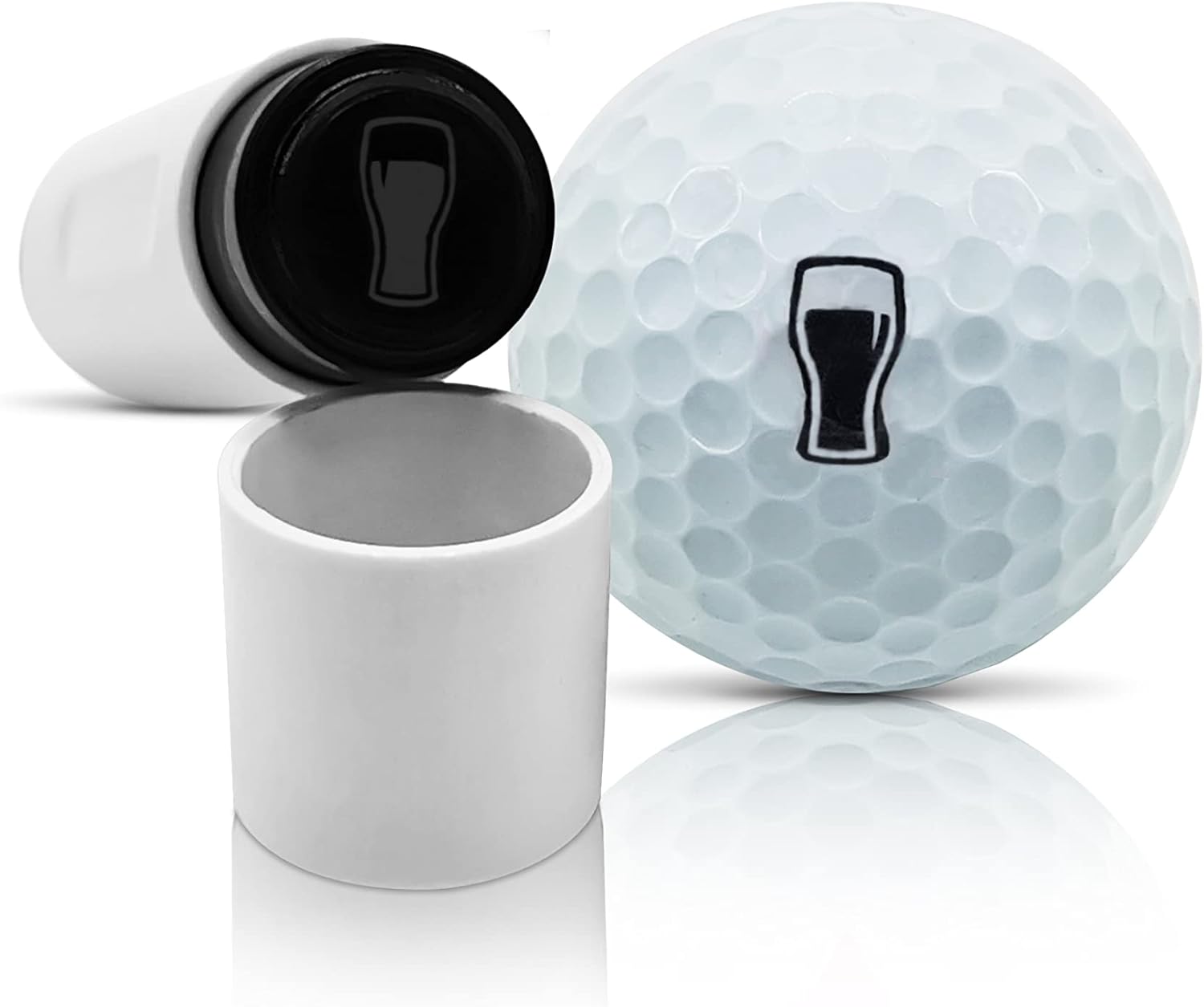 Amazon.com: SWVL Sports Beer Pint Glass Golf Ball Stamp Marker Multiple ...
