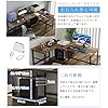 Amazon | DEWEL パソコンデスク l字 幅180+120cm 奥行60㎝ 2段収納棚付き 左右交換設置可 PCデスク オフィスデスク ゲーミングデスク 高さ72㎝ テレワーク 超 ...