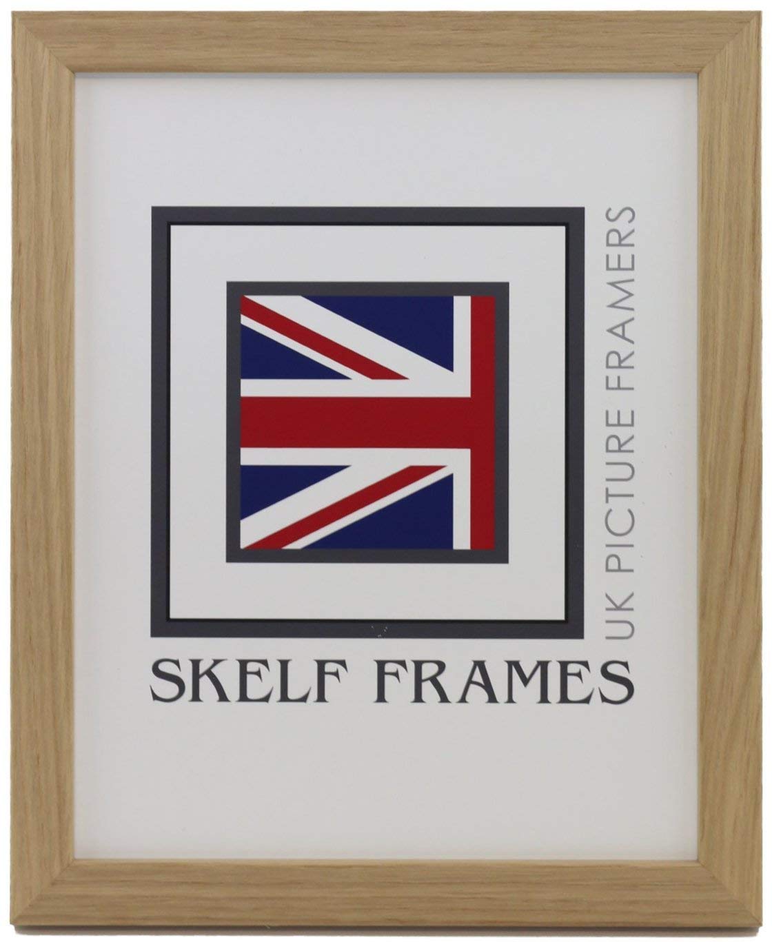 Skelf Frames Light Oak Veneer Wood Range (20mm Wood, 12 x 8 Inches ...