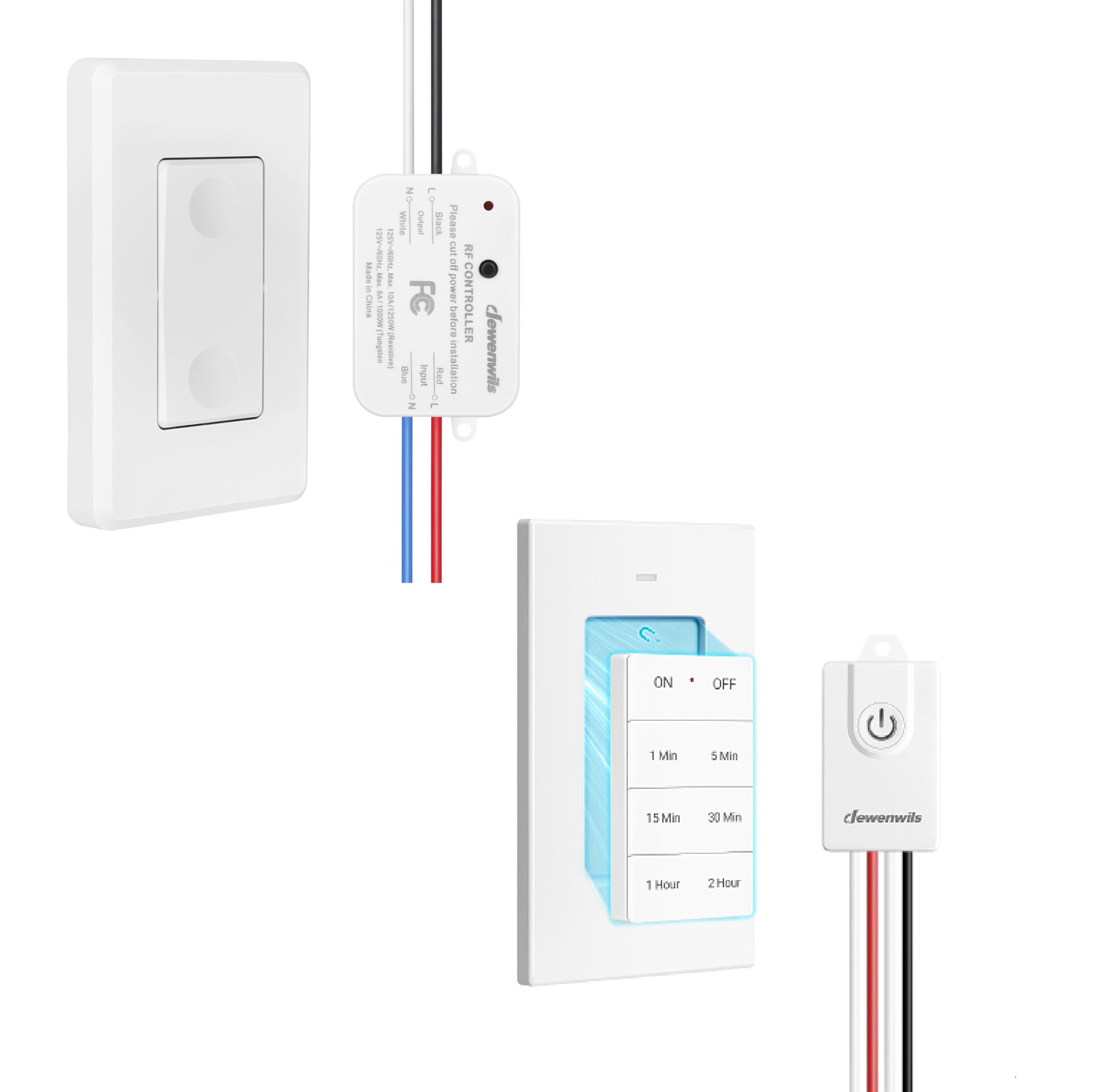DEWENWILS Wireless Timer Light Switch Receiver Kit - Amazon.com