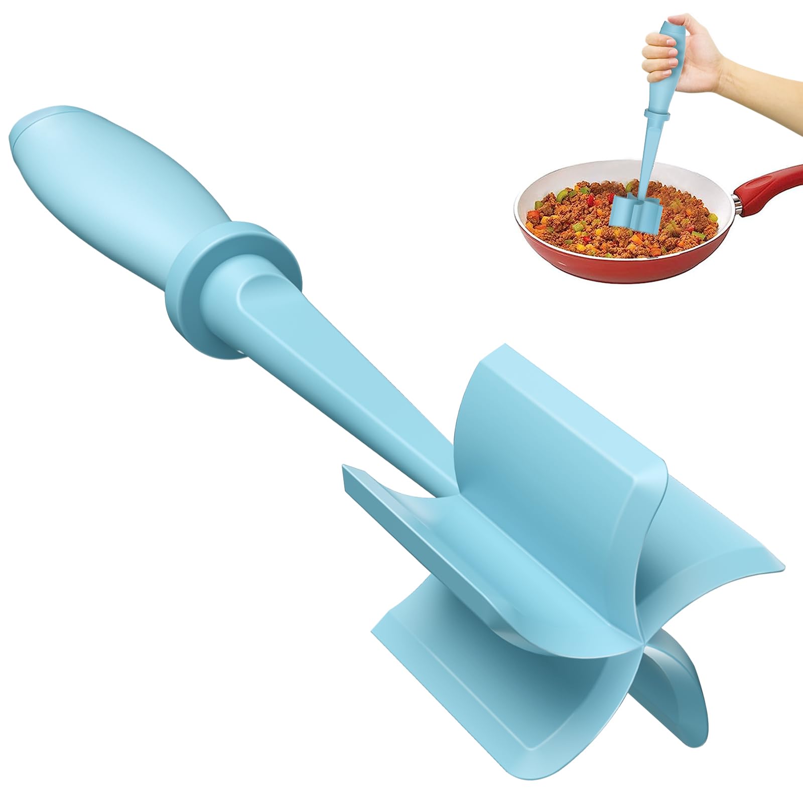 Snapklik.com : Meat Chopper, Heat Resistant Meat Masher For Ground Beef ...
