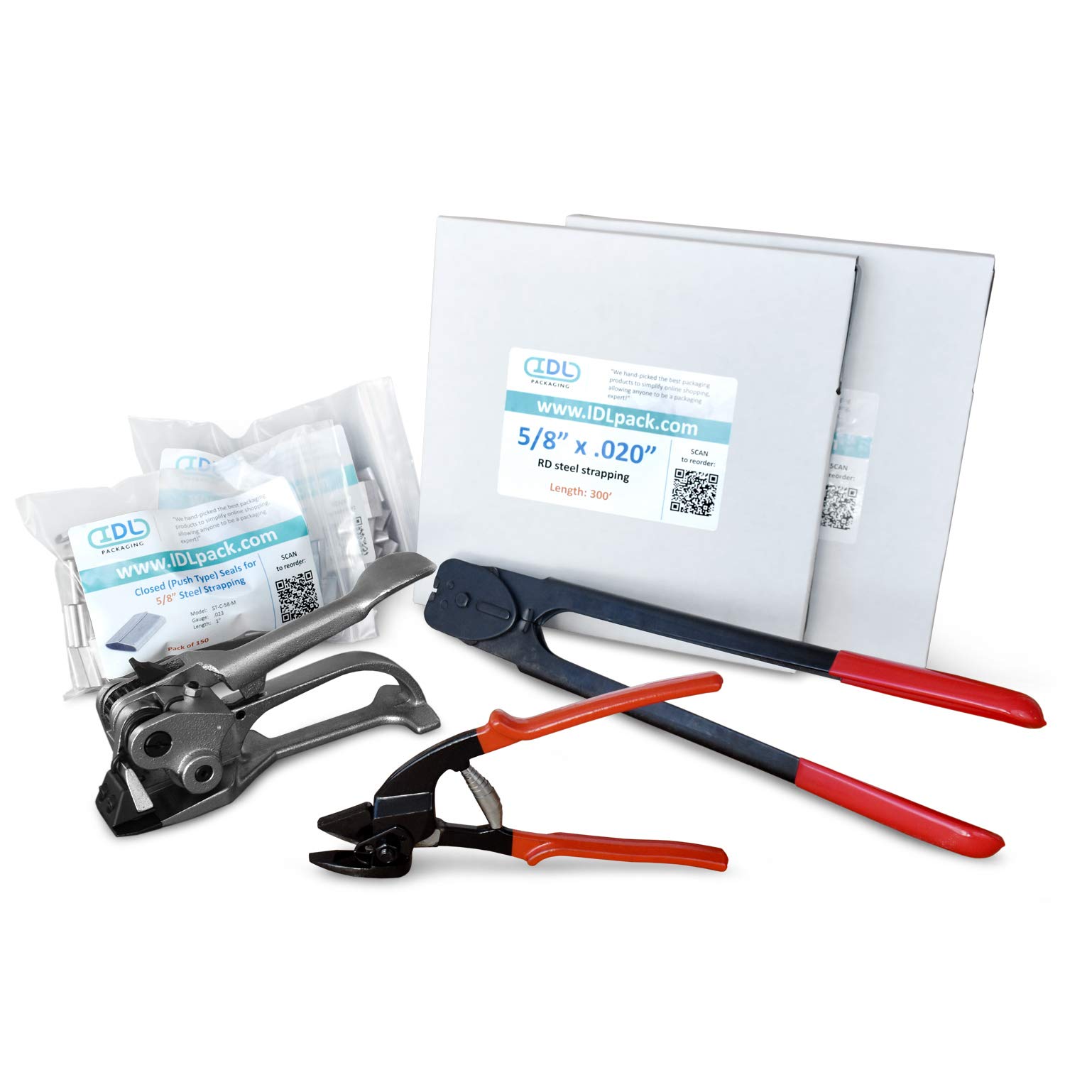 Snapklik.com : IDL Packaging Round Packages Strapping Kit For 5/8" X ...