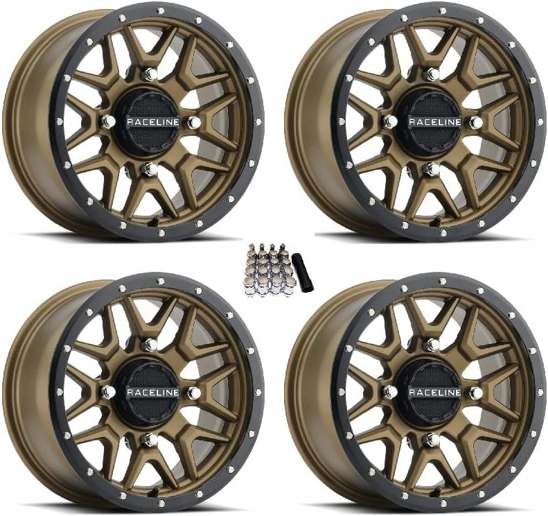 Amazon.com: Raceline Krank 15" UTV Wheels/Rims Bronze Polaris RZR 1000 ...