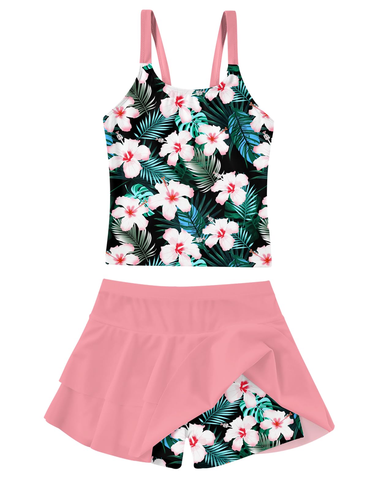 Snapklik.com : ALISISTER Girls Swimsuit Size 8 Bathing Suit Hawaiian ...