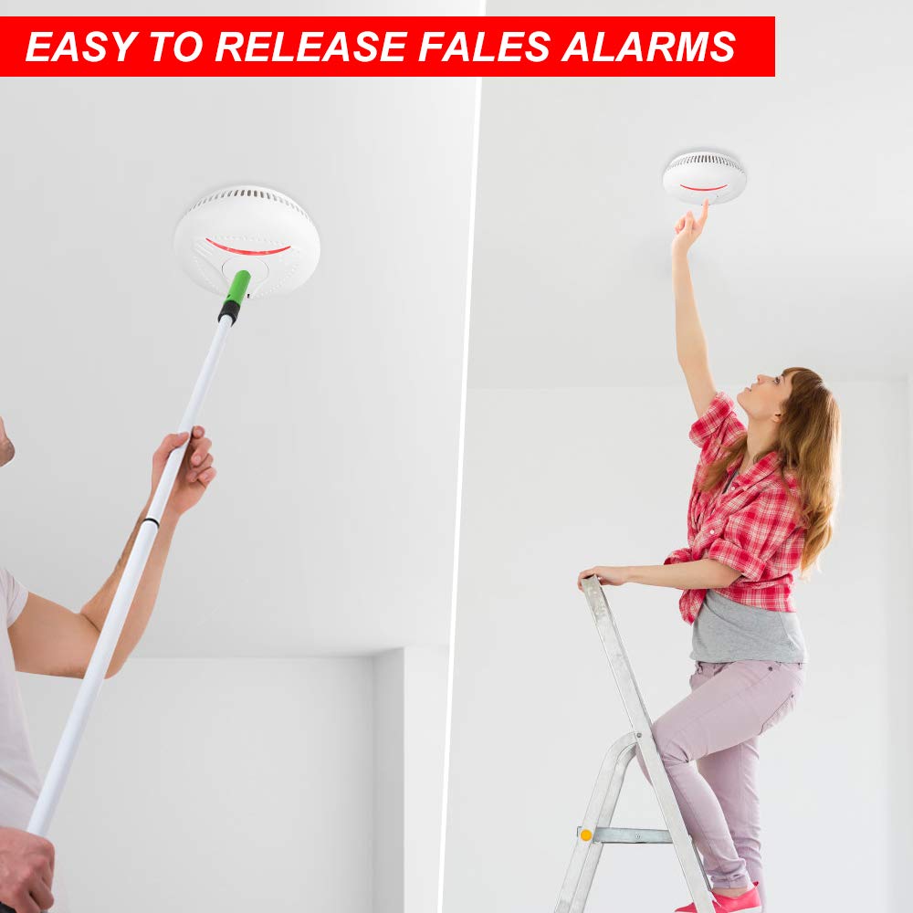 Buy Semoss 2 Pack Fire Safety Smoke Detector and Fire Alarms 10 Year ...