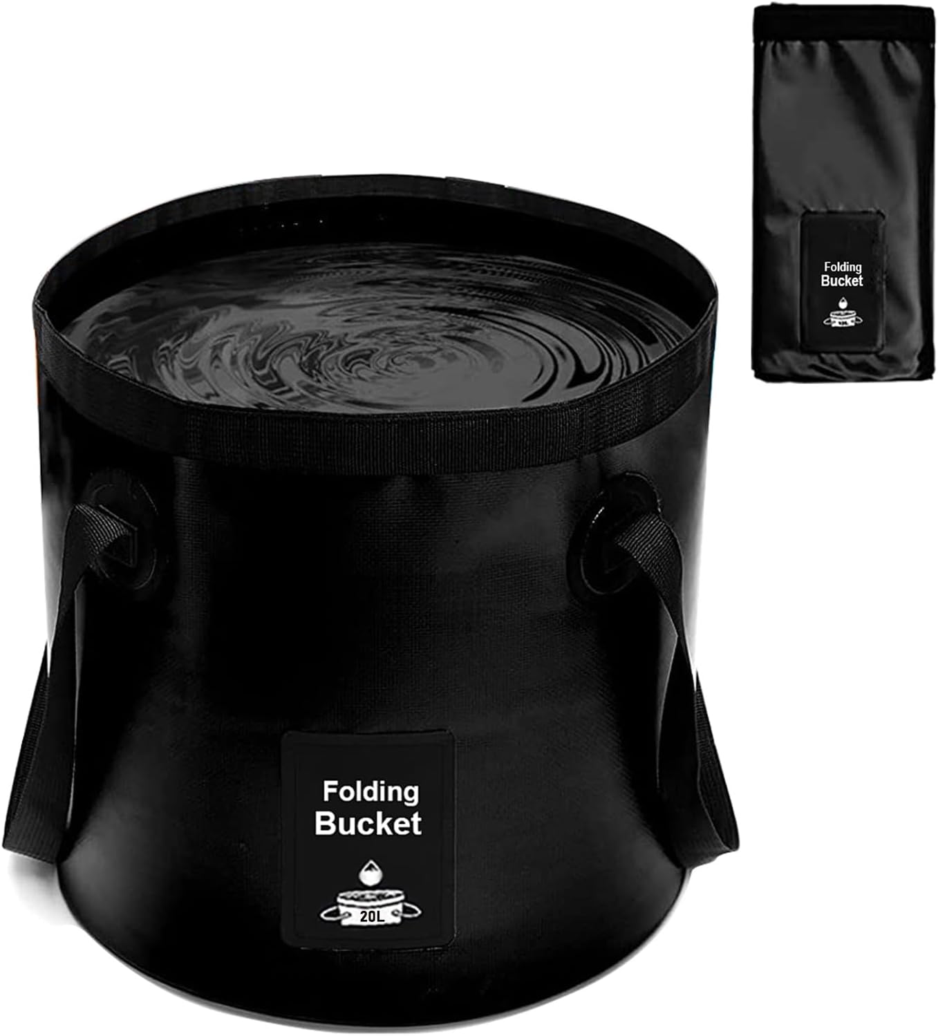 Amazon.com: MIZORLIE (2Pack) Collapsible Buckets, Camping Water Storage ...