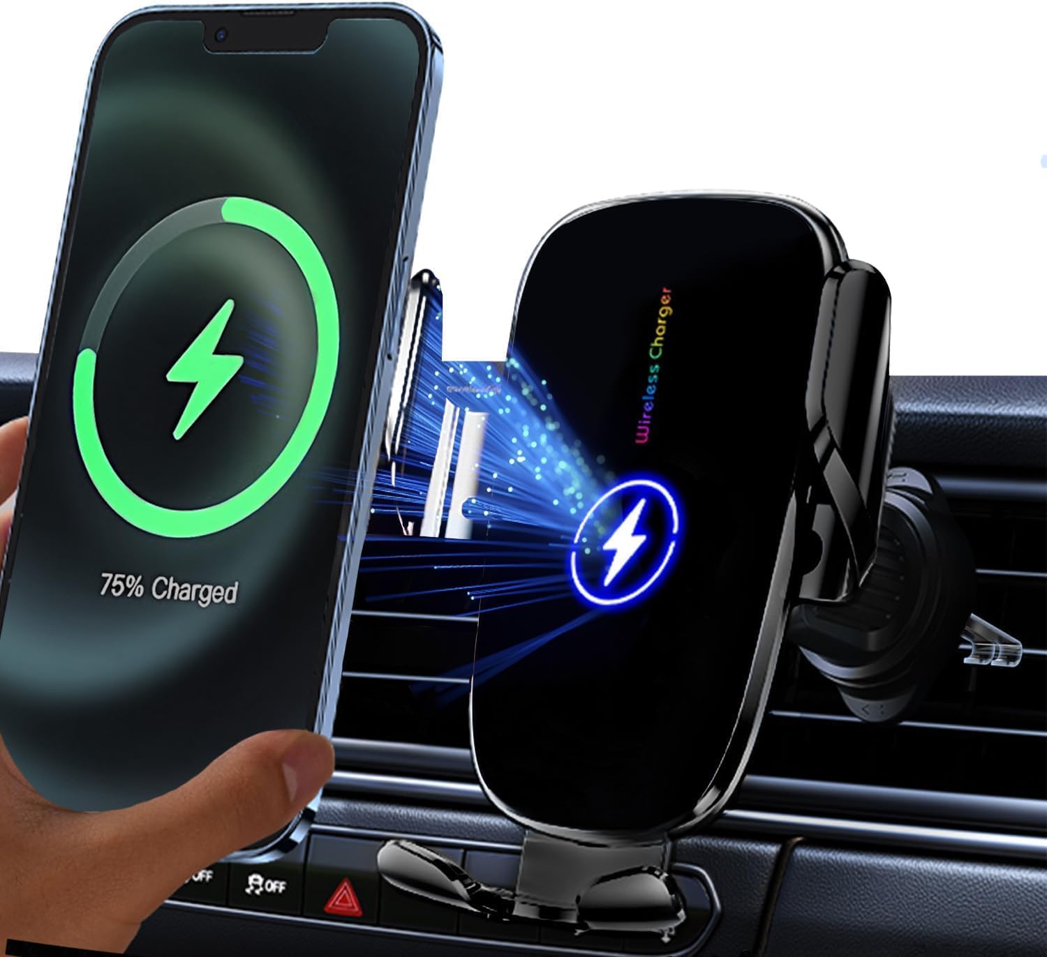 Amazon.co.jp: Smartphone Holder, Car Air Conditioner Vent Smartphone ...