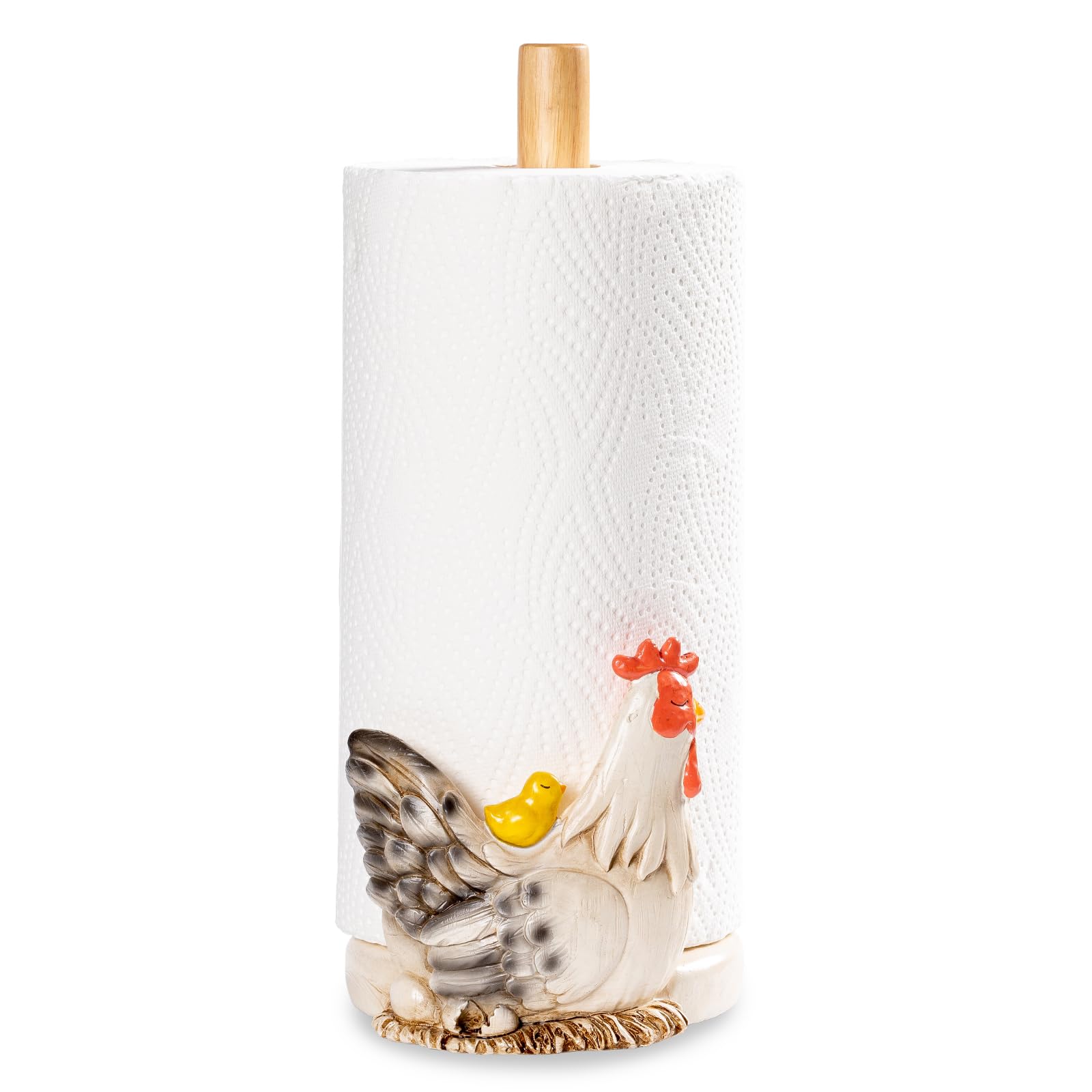 Amazon.com - Farmhouse Hen and Chick Countertop Paper Towel Holder ...