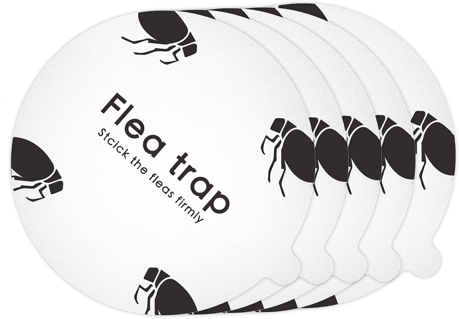 5PCS Disposable Flea Trap Refill, Dome Flea Killer Sticky Discs ...