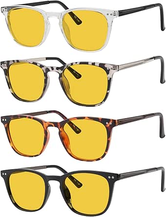 Amazon.com: Eyekepper Multipack Amber tinted Blue Light Blocking ...