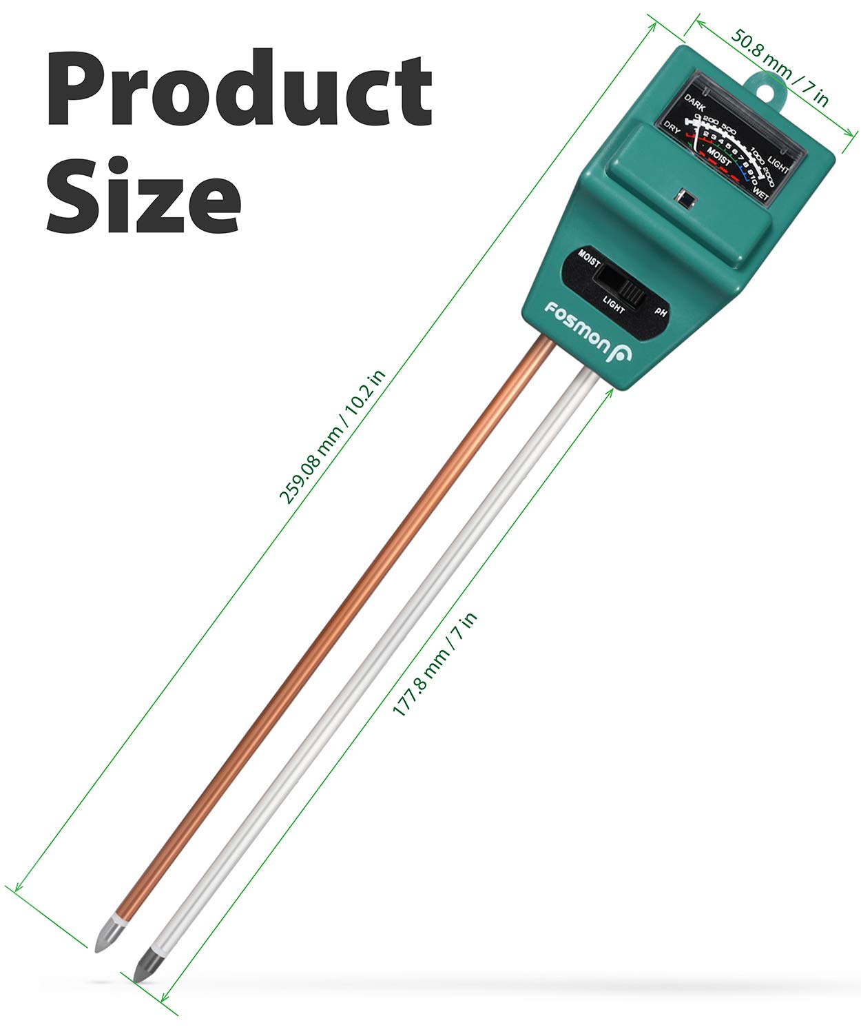 Snapklik.com : Soil pH Tester - 3 In 1 Measure Soil pH Level, Moisture ...