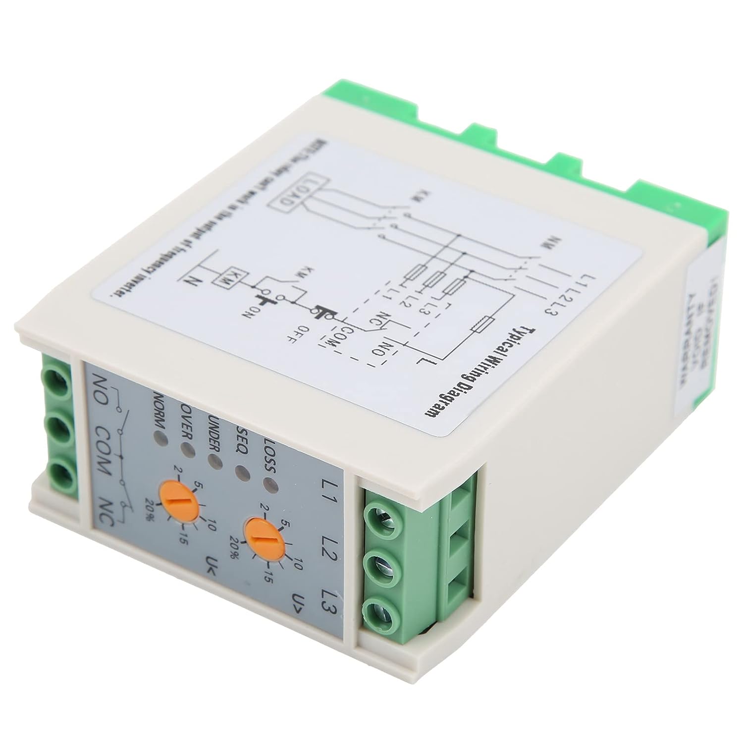 Over Under Voltage Protector, Compact Phase Sequence Protector AC 380V ...