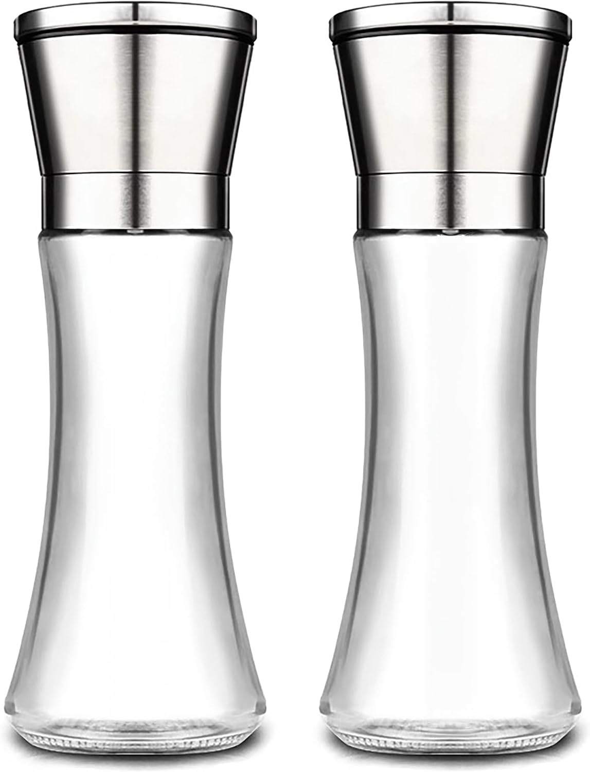Amazon.com: Salt and Pepper Grinder set, Stainless Steel Sea Salt ...