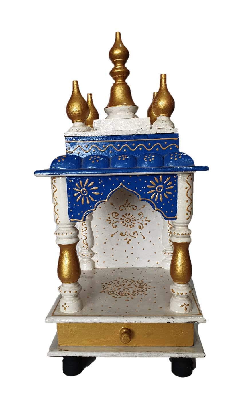 Buy MAHADEV Wooden Temple/Home Temple/puja mandir/idols home/God pooja ...