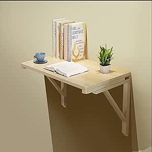 Amazon.com: Wall Mounted Folding，Space Saving Drop Leaf Computer Desk ...