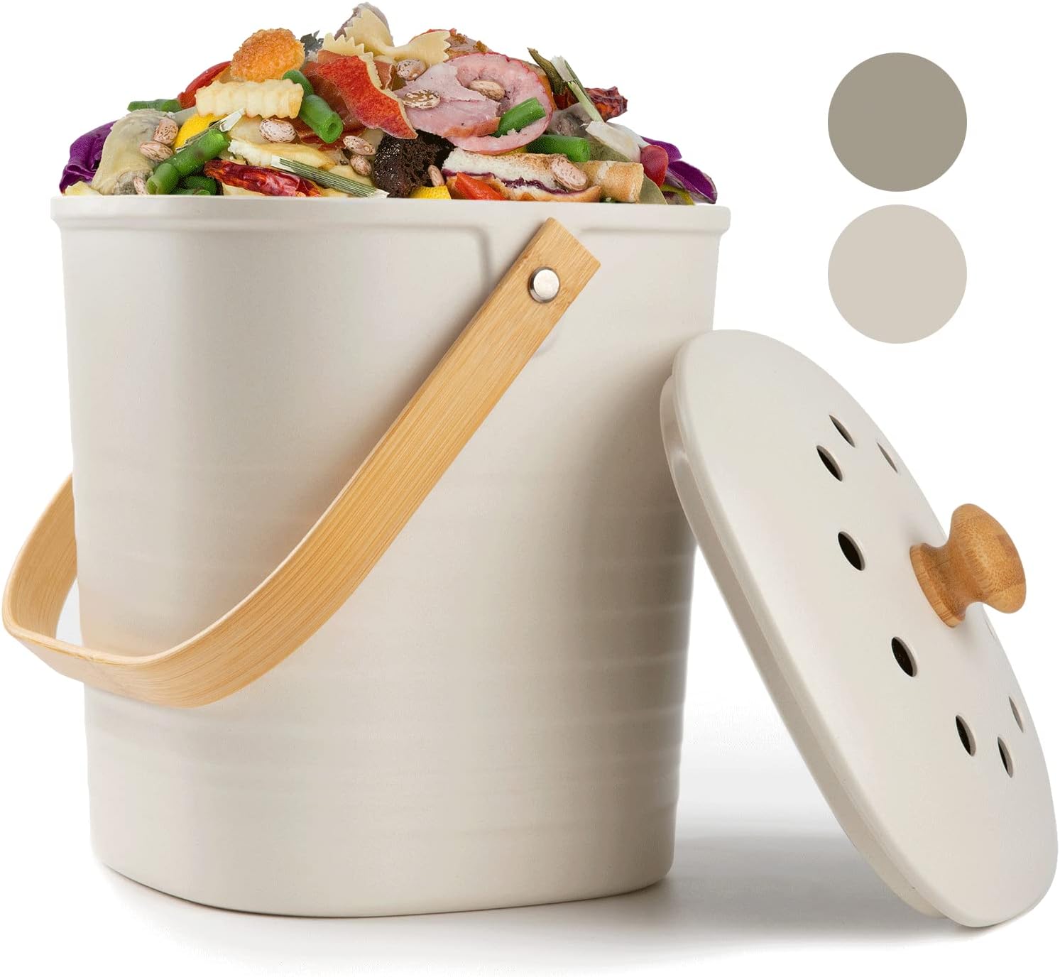 Amazon.com : Yatmung Compost Bin Kitchen, Countertop Compost Bin ...