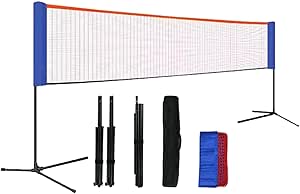 Amazon.com : Adjustable Badminton Net with Stand, Stainless Steel ...