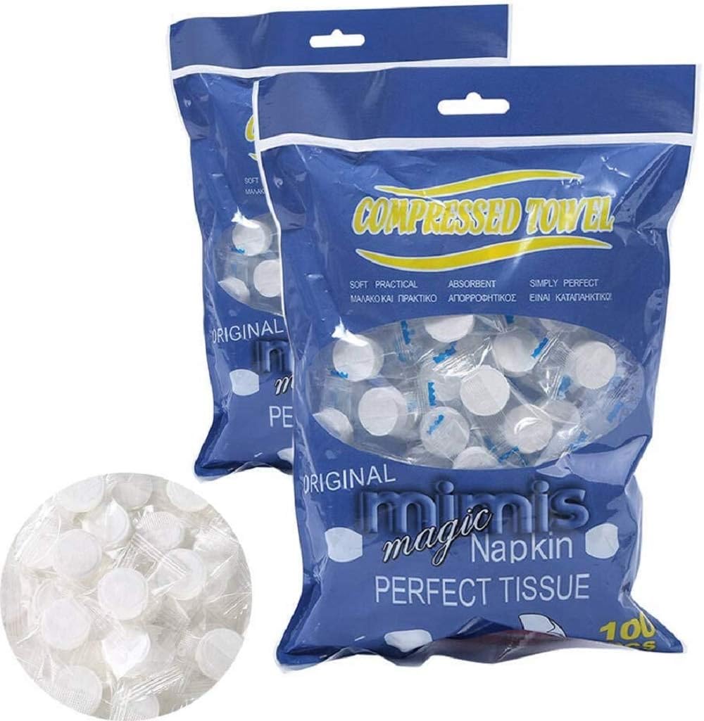 Amazon.com: Ai-Fun 200 PCS Compressed Magic Towel, Napkin Tissue ...