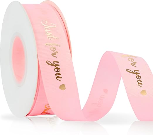 Amazon.com: Pink Ribbon Happy Birthday Ribbon - 1 Inch x 25 Yards ...