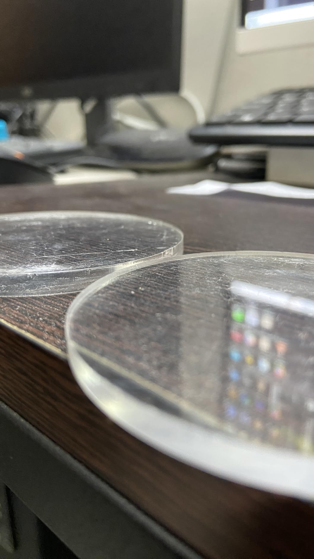 Parikshit Sublimation 8mm Thick 8 inch dia transparent acrylic glass ...