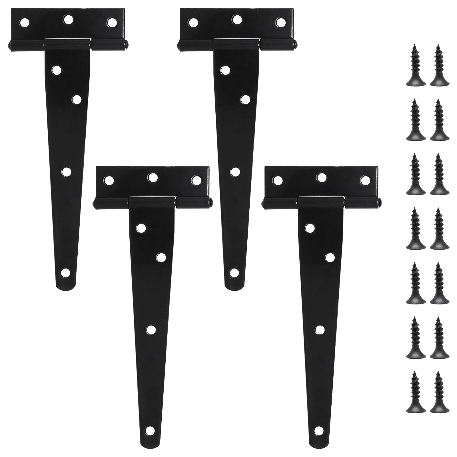 YuGtcen T Hinge, 4 Pcs 6-inch Door Hinges Outdoor Heavy Duty Hinges ...