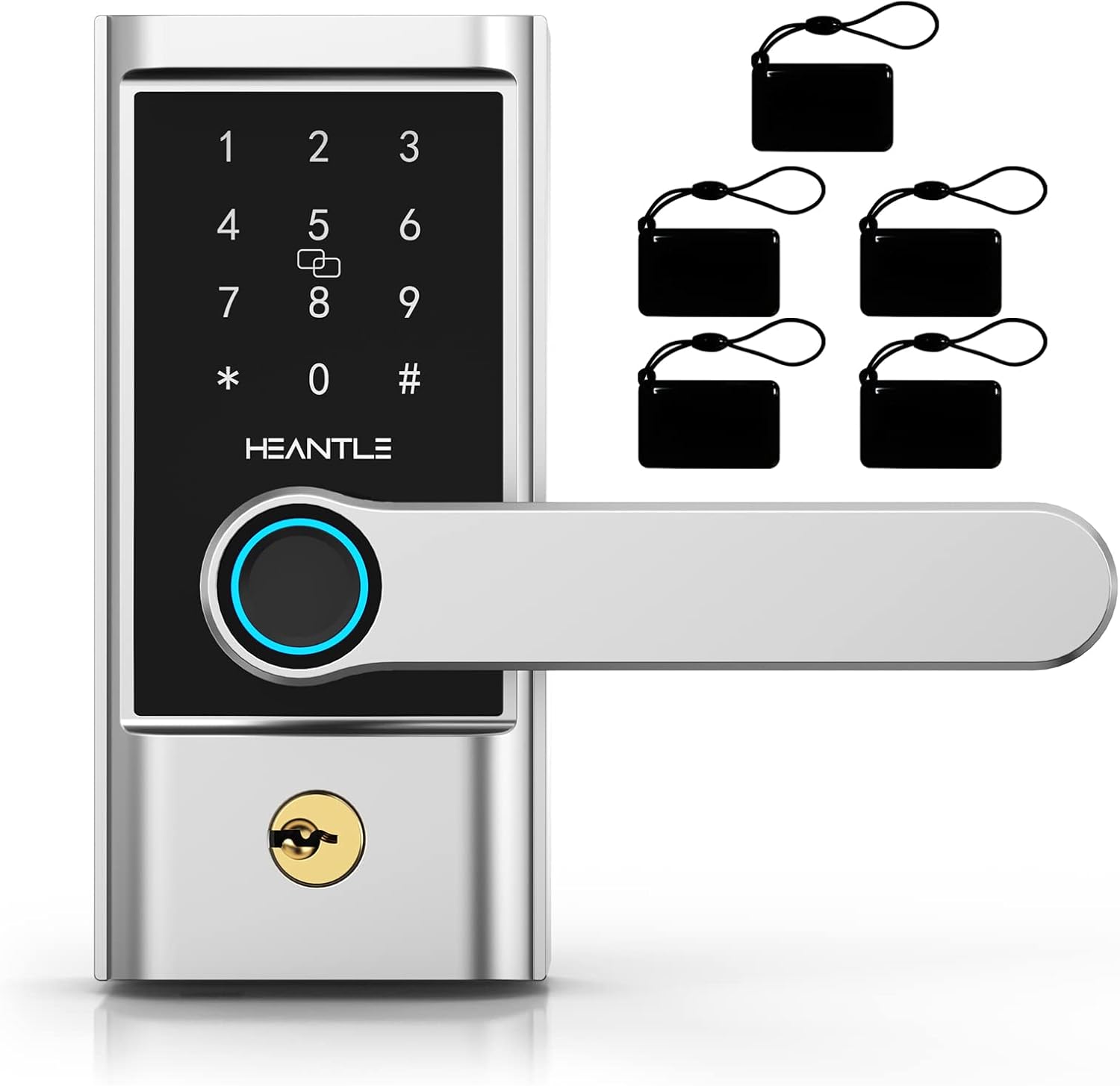 Smart Lock, HEANTLE Keyless Entry Door Locks（5 IC FOBS） - Amazon.com