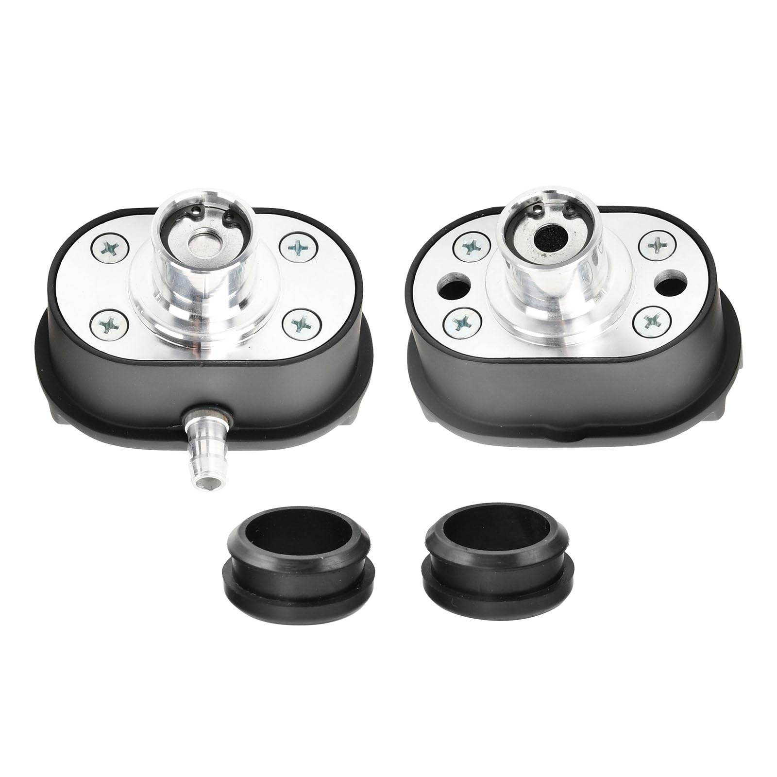 Snapklik.com : BATONECO Set Of 2 Black Aluminum Finned Oval Air PCV ...