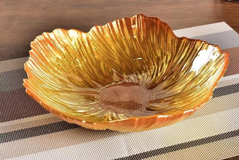 Glass Sweet Bowl Navaris Glass Fruit Bowl - Decorative Fluted ...