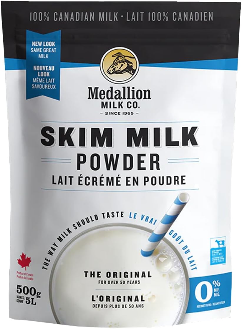 Amazon.com : Medallion Skim Milk Powder 500g - Dried Milk from Canada ...