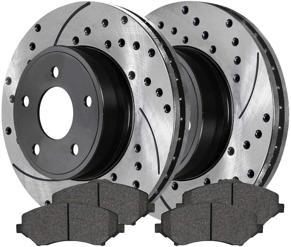 AutoShack Front Brake Kit Replacement for Dodge Grand Caravan Ram C/V ...
