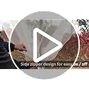 Amazon.com : Homoda Fruit Tree Netting Cover with Zipper & Drawstring, 2 Packs 10ft x 9.5ft ...