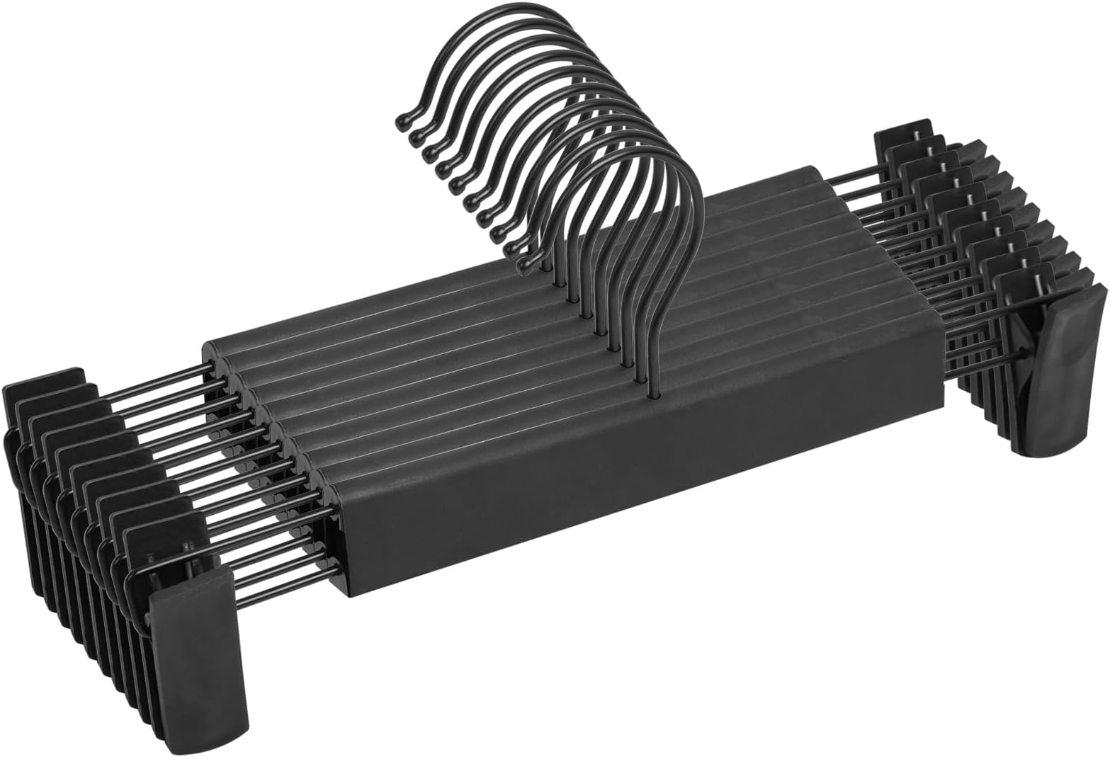 Amazon.com: Pants Hangers with Clips Skirt Hangers for Women Plastic ...