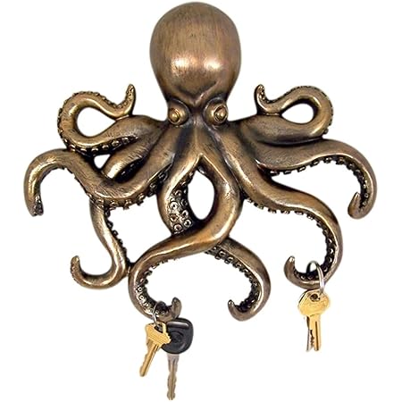 Amazon.com: Sumnacon 6 Inch Cast Iron Octopus Coat Hook - Rustic Metal ...