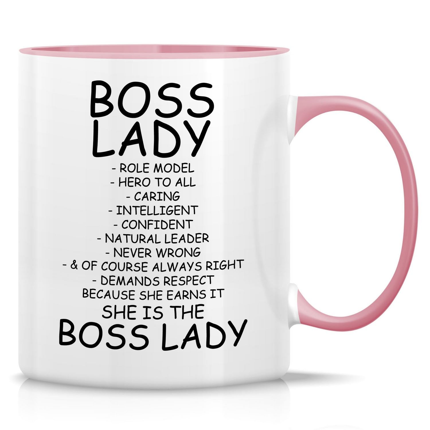 Amazon.com: Retreez Funny Mug - Boss Lady Role Model Caring Description ...
