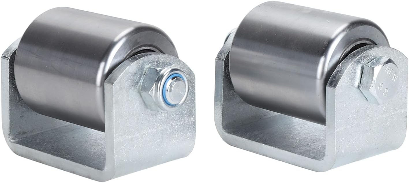 Jiawu Weld On Steel, 2pcs Steel Wheel Caster, Roller Heavy Duty Steel ...