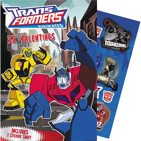Buy Transformers Animated Series Valentine's Day Cards 32ct with ...