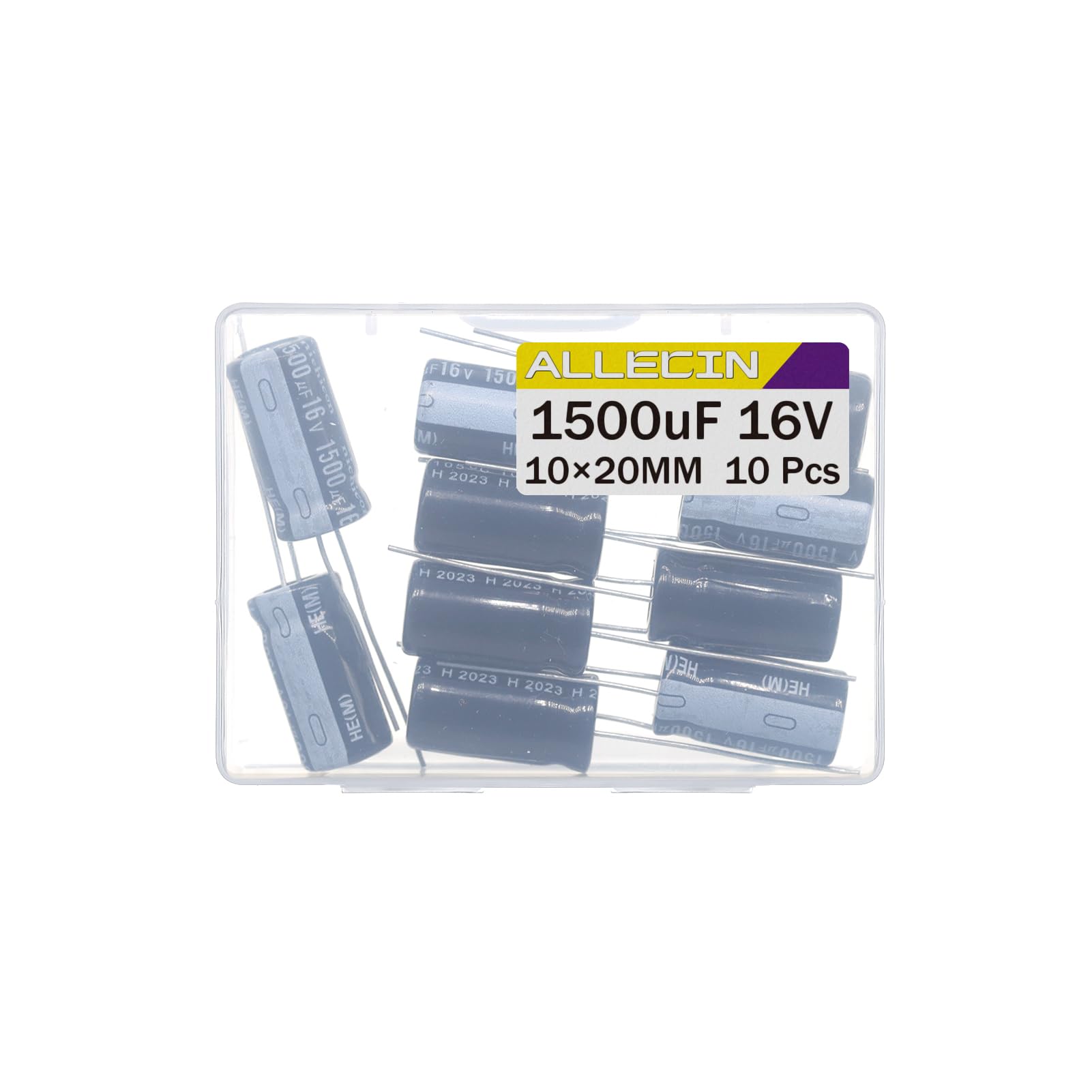 Snapklik.com : ALLECIN 1500uF 16V 10x20mm Electrolytic Capacitor 1500 ...