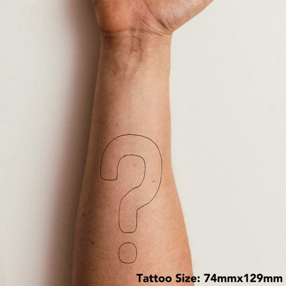 Question Mark Tattoo Arm