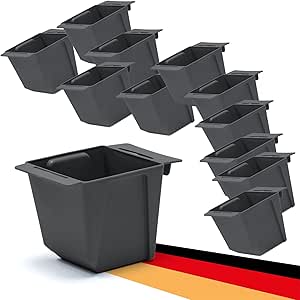 BigDean 12er Set Mini Paletten Blumenkästen - Einsatz - mit Hängesystem zum Einhängen - 10cm ...