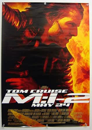 Amazon.co.jp: Tom Cruise Mission Impossible 2 B2 Size USA Movie Poster ...